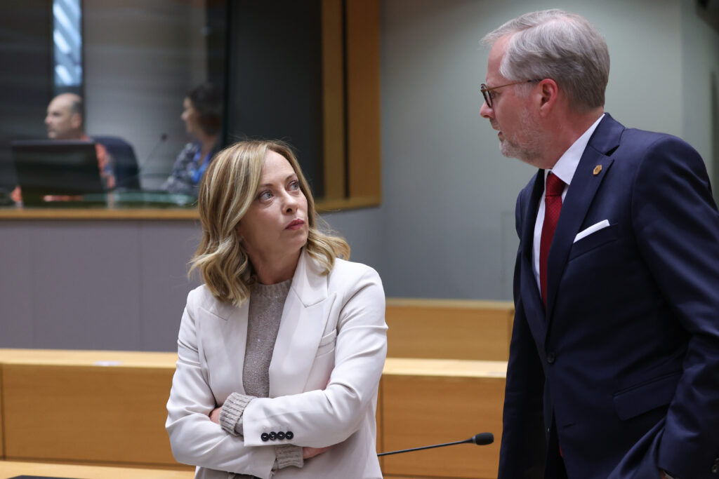 Giorgia Meloni Petr Fiala - Eunews