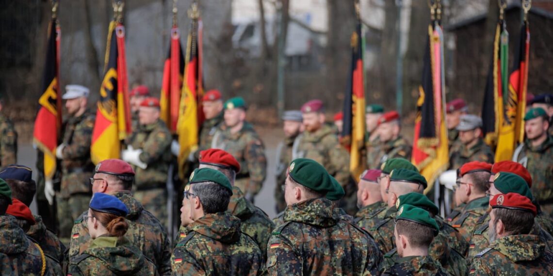 German youth in the streets against military conscription